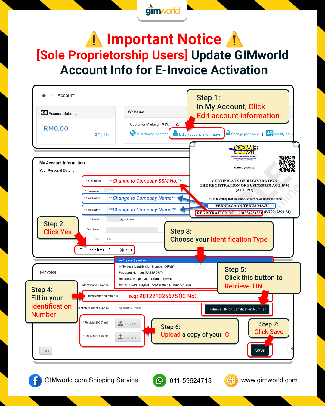 18/07/2025 [Sole Proprietorship Users] Important Notice: Update ...